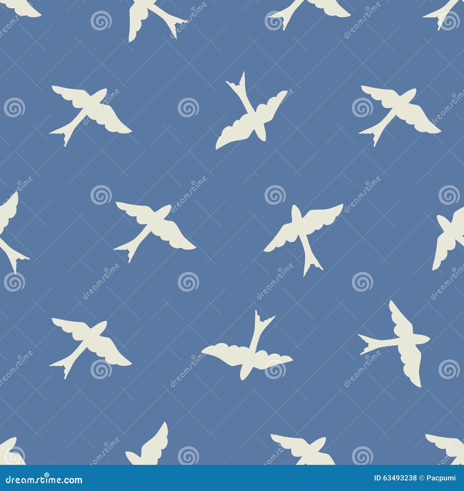 Seamless bird pattern stock illustration. Illustration of wallpaper ...