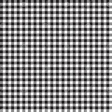 Seamless Black Checkered Fabric Pattern Background Texture Stock Vector ...