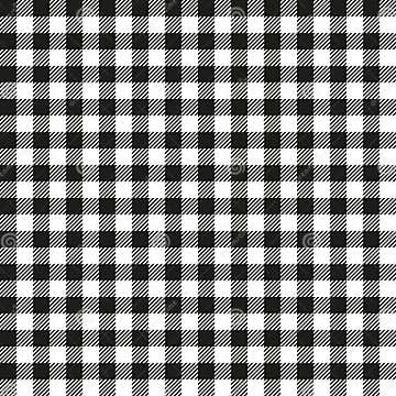 Seamless Black Checkered Fabric Pattern Background Texture Stock ...