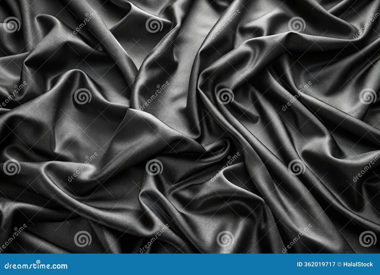 Black Crinkle Fabric Texture Seamless Loop Stock Photo | CartoonDealer ...