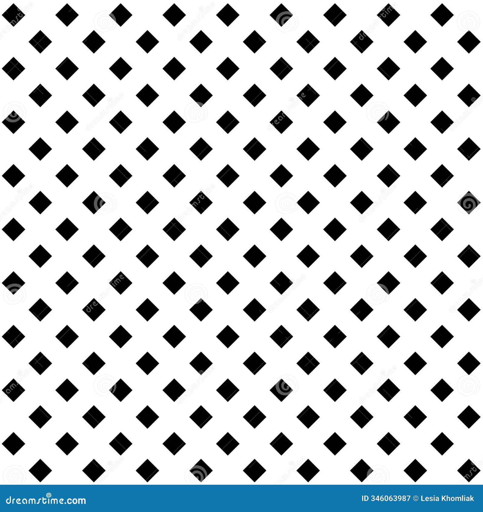 Seamless Black Diamond Grid Pattern on White Background Stock ...