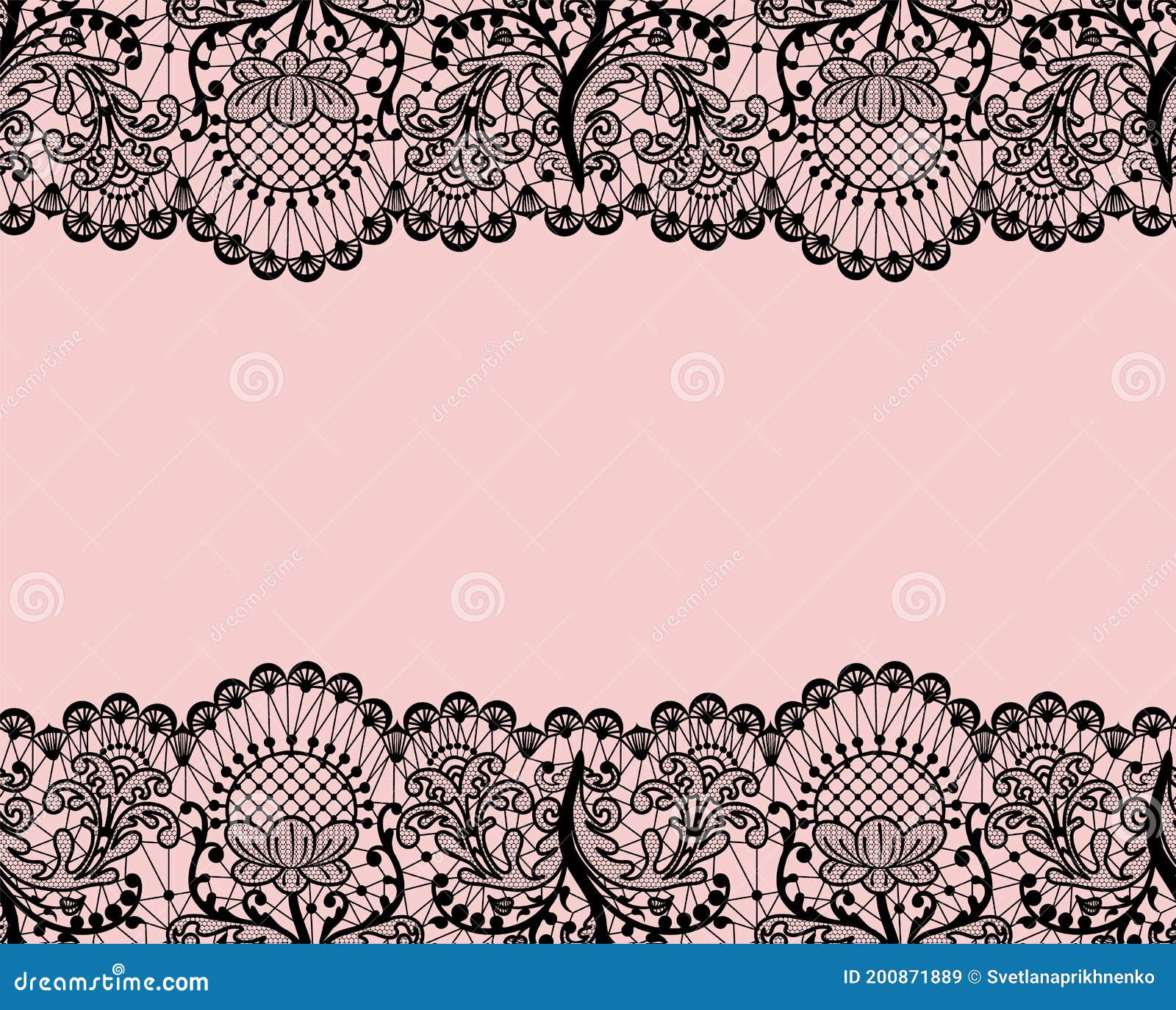 Pink Black Lace Background