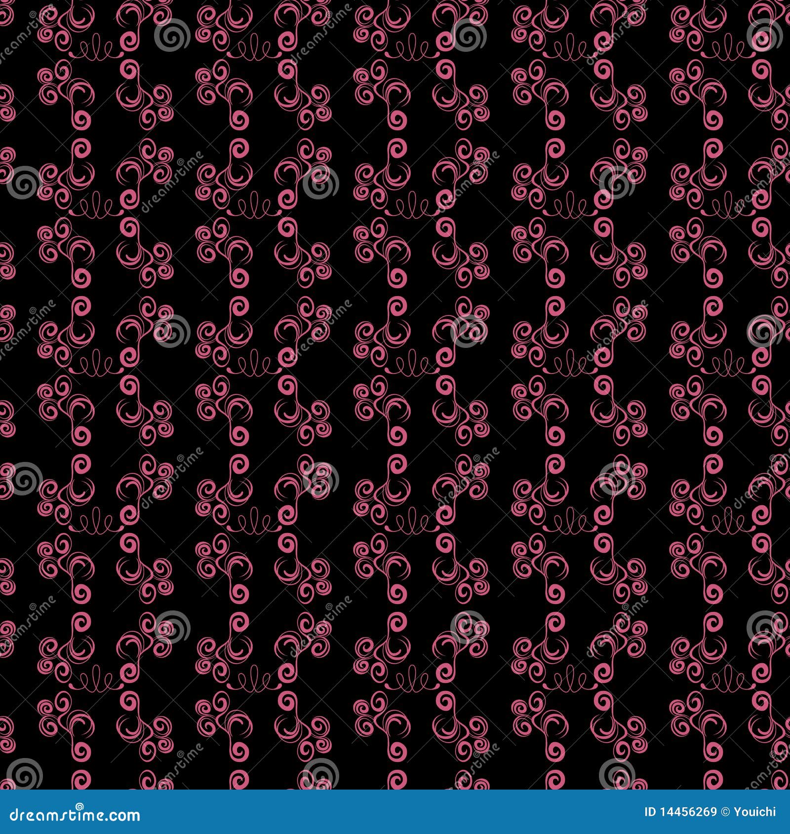 Seamless Black and Pink Pattern Stock Vector - Illustration of indian ...