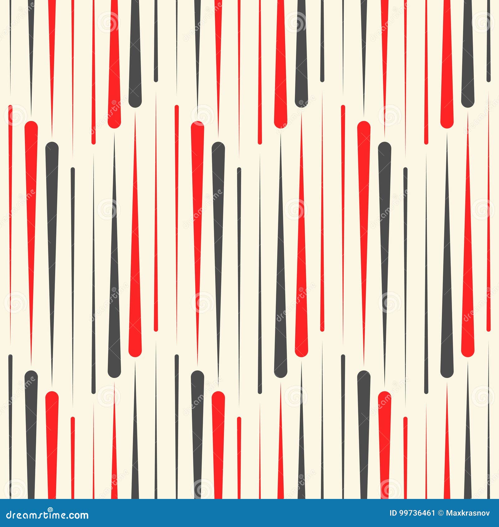 Seamless Black and Red Stripe Pattern. Abstract Vertical Line Ba Stock ...