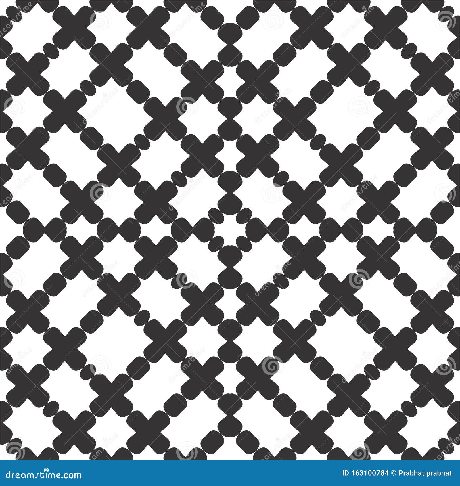 Seamless Black and White Abstract Pattern . Stock Vector - Illustration ...