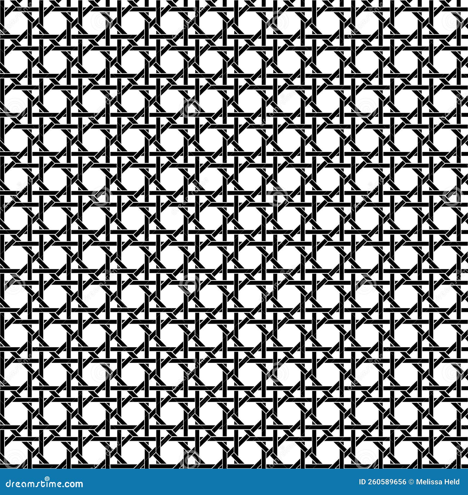 Seamless Black White Vector Caning Weave Pattern Stock Illustration ...