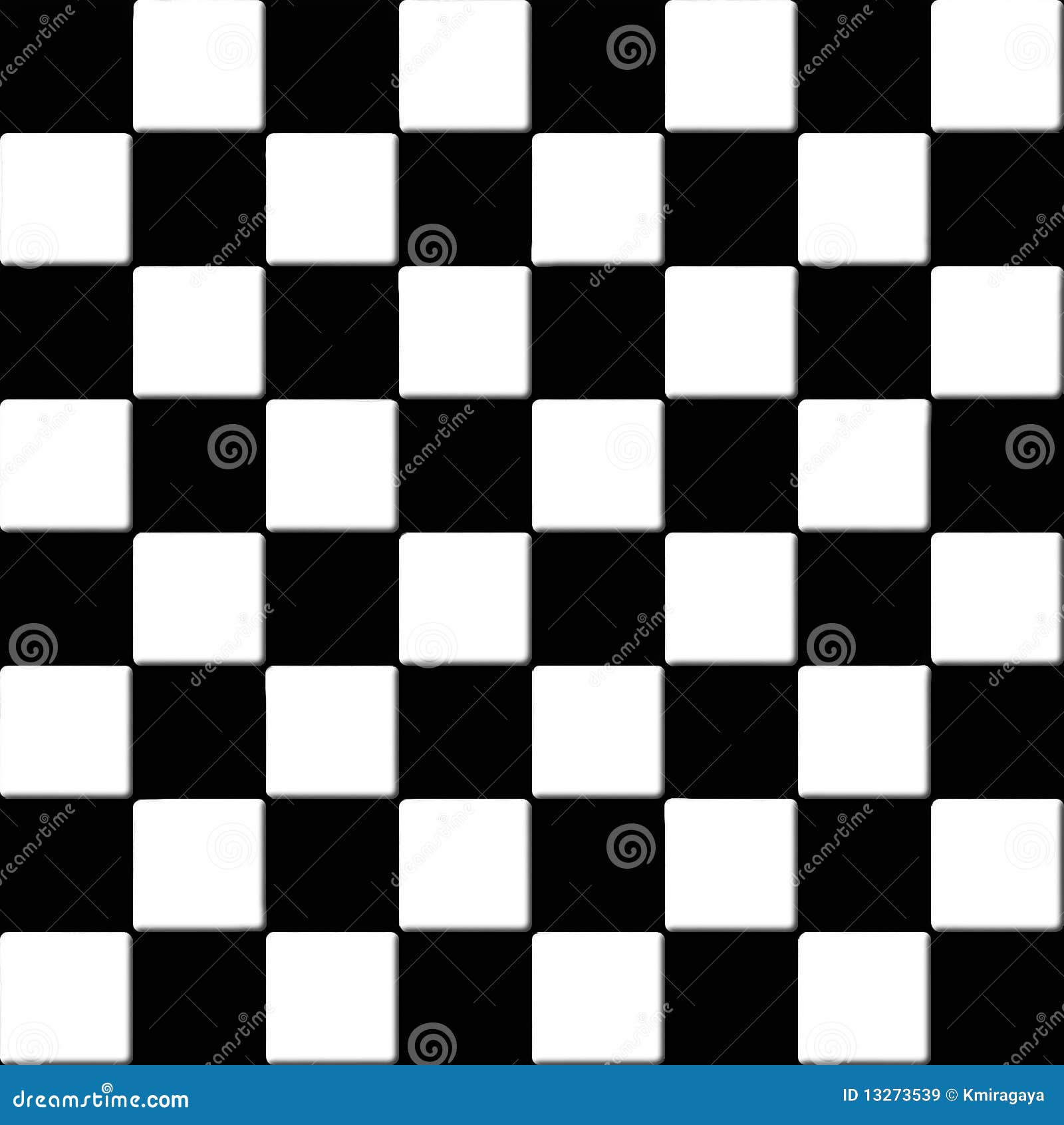 Seamless Black and White Checkered Tiles Stock Illustration ...