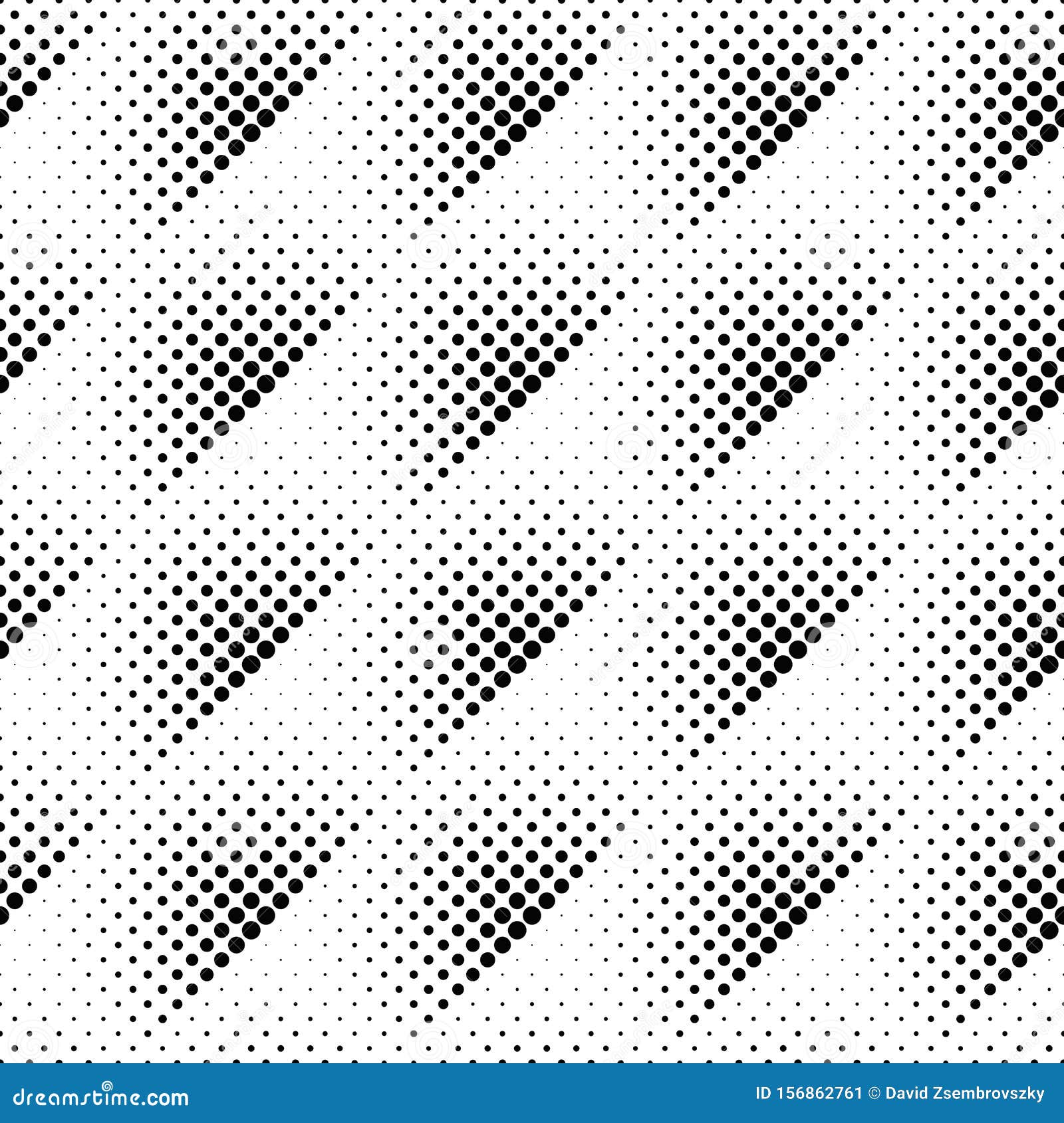 Seamless Black and White Circle Pattern Background Stock Vector ...