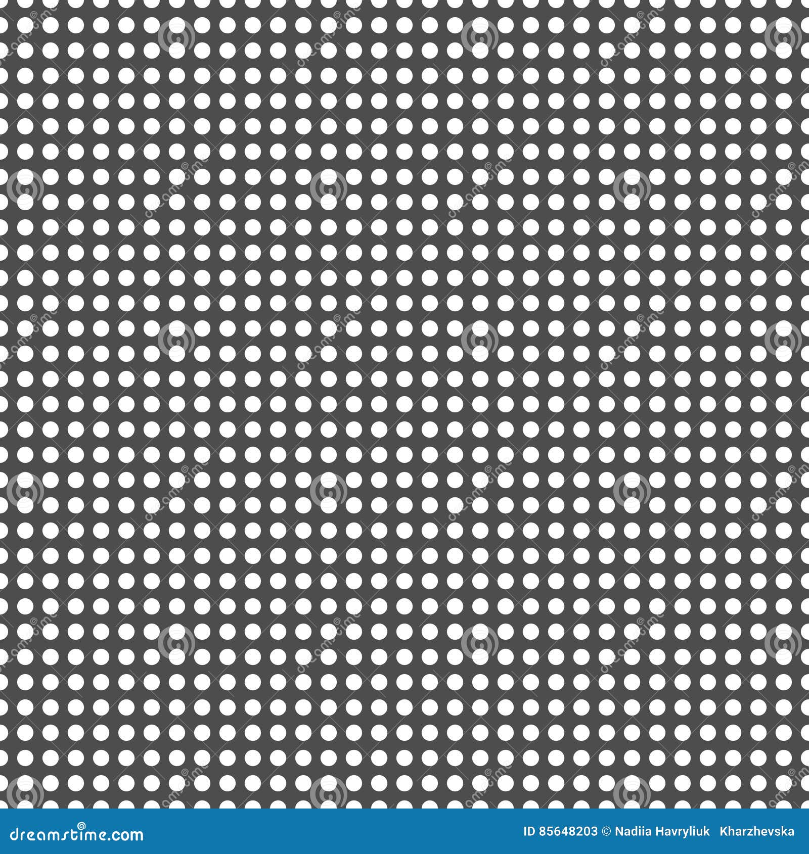 Seamless Black and White Dots Pattern Texture Background. Stock Vector ...