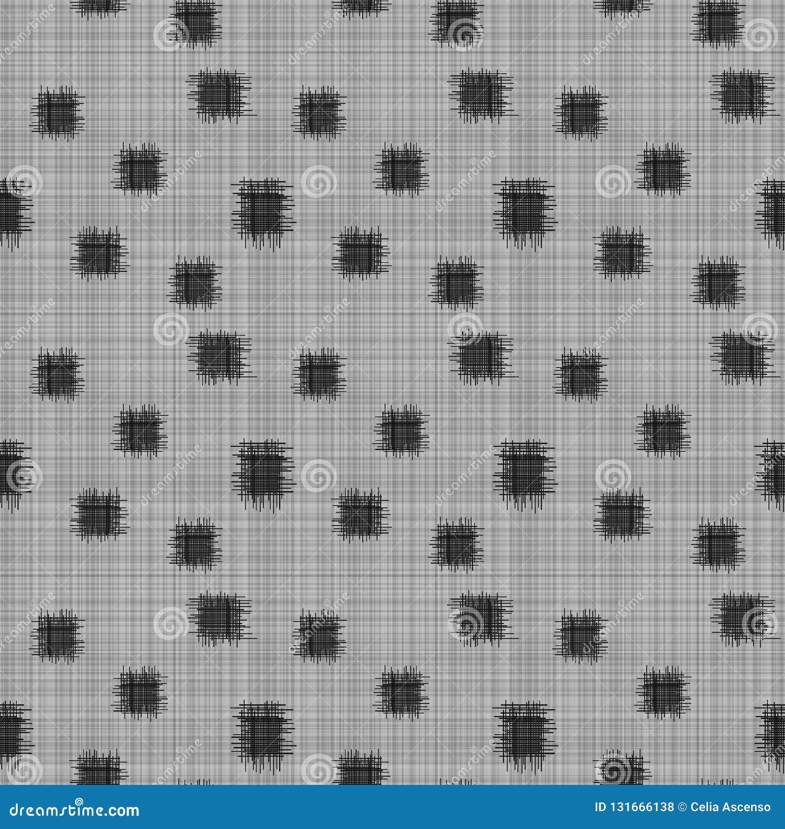 Seamless Black and White Patch Pattern Stock Illustration ...