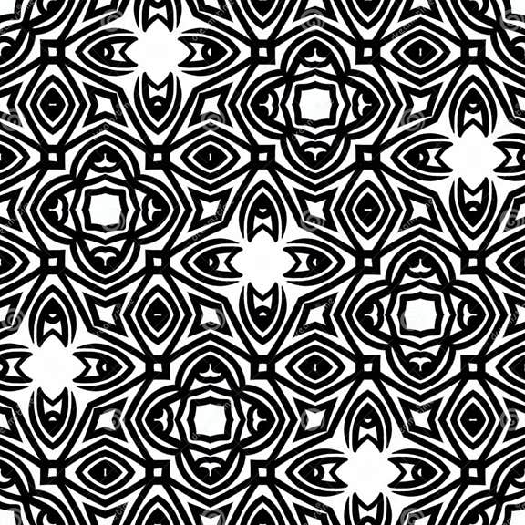 Simple and Striking Black and White Geometric Cross Pattern: Modern ...