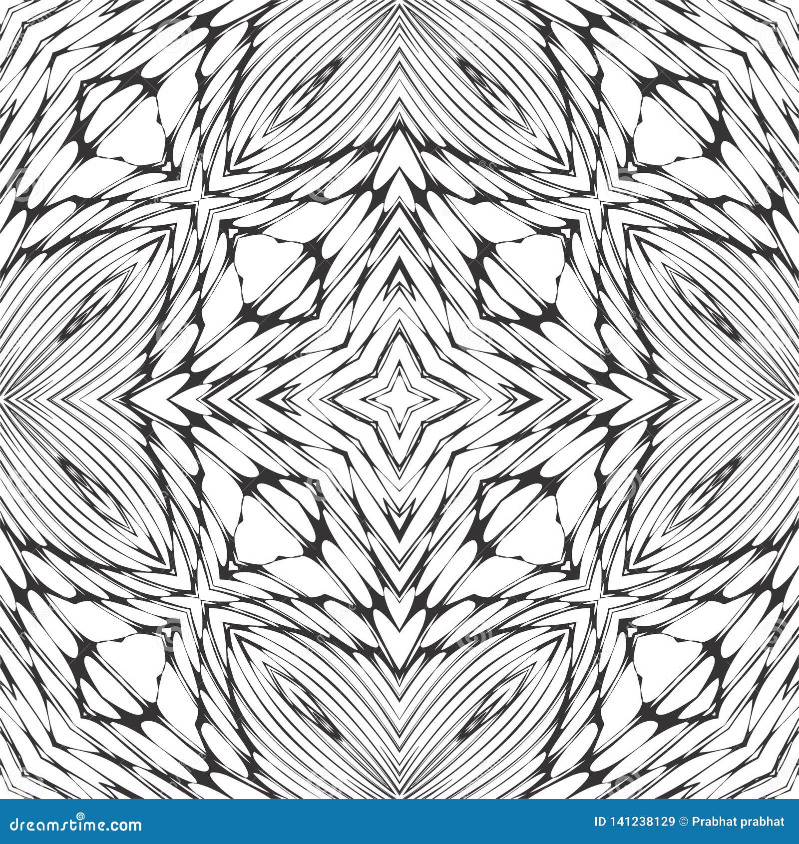 Seamless Black and White Pattern Stock Vector - Illustration of ...
