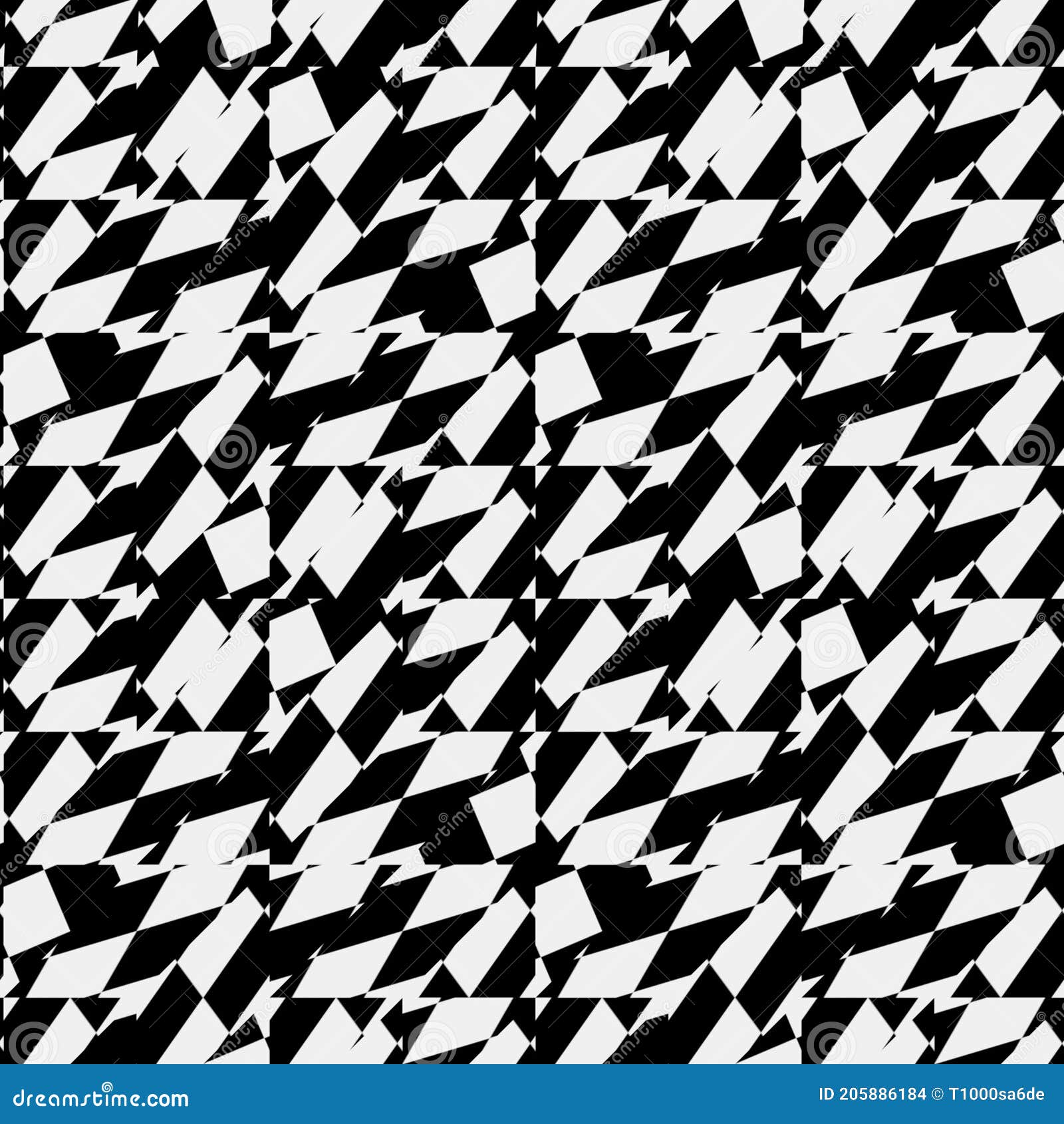 Seamless Black and White Patterns Stock Illustration - Illustration of ...