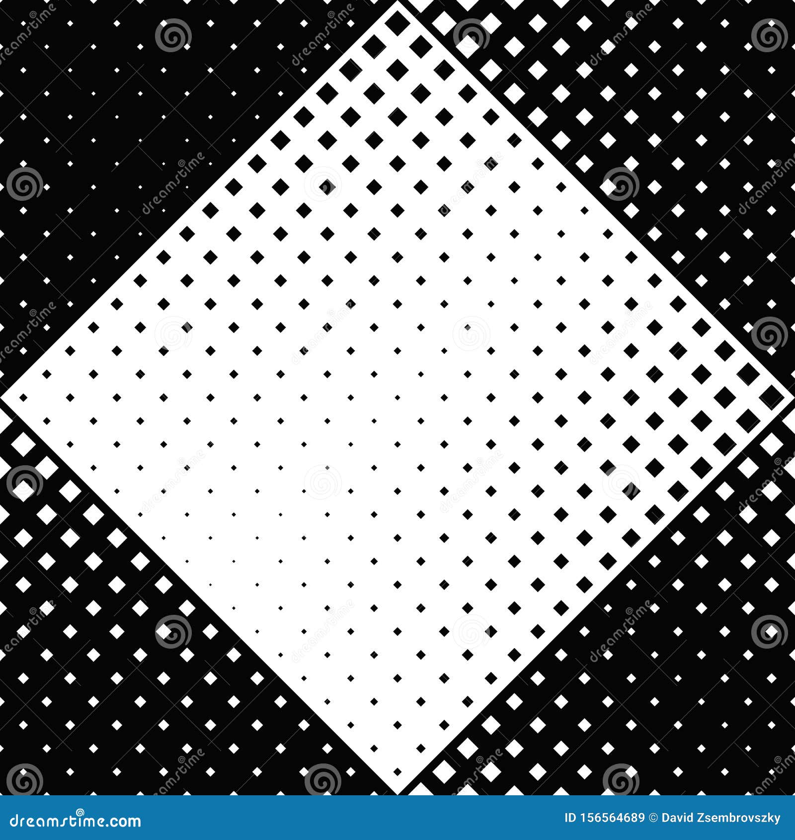 Seamless Black and White Square Pattern Background Stock Vector ...