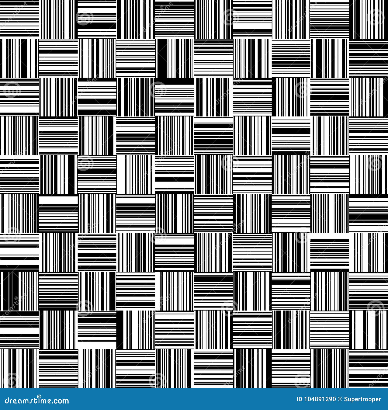 Seamless Black and White Straight Vertical and Horizontal Variable ...