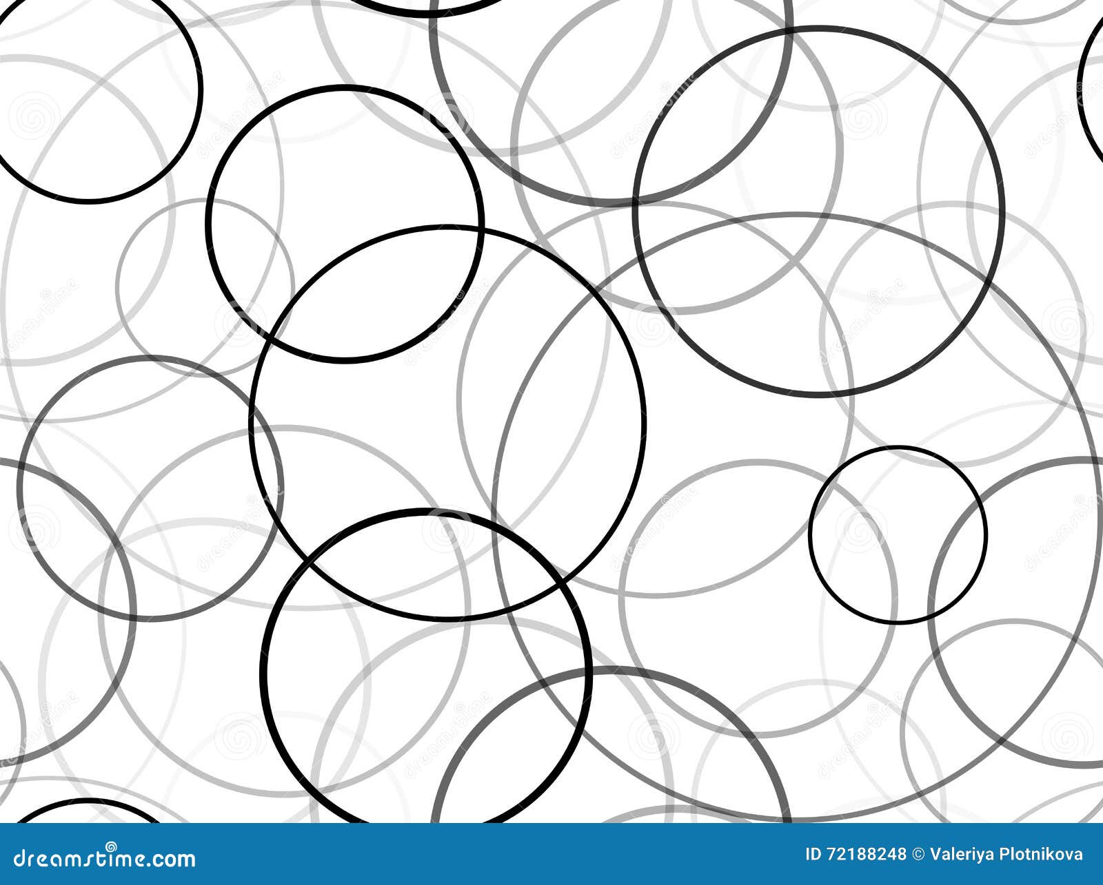 Seamless Black and White Texture with Circles Stock Vector ...