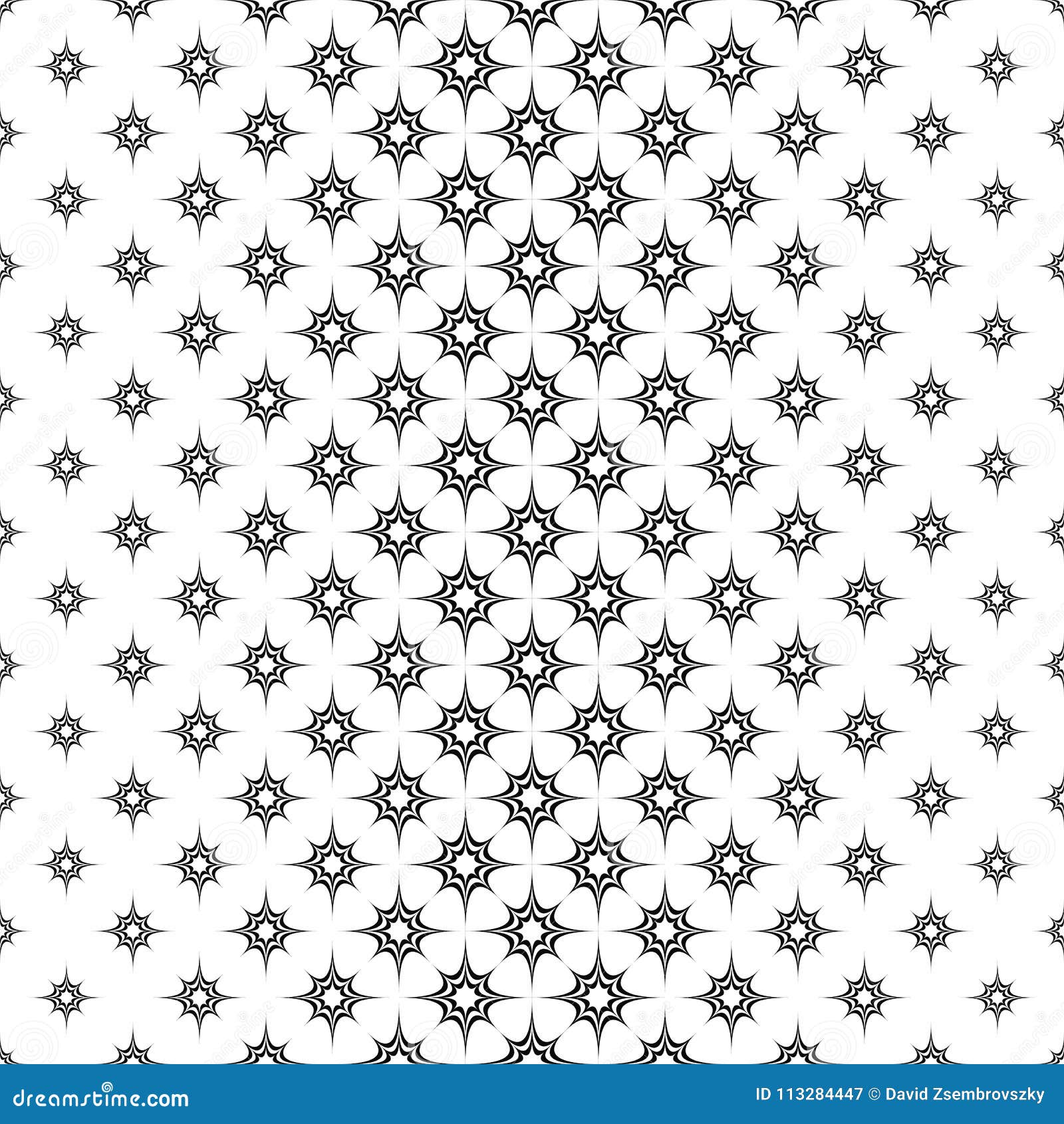 Seamless Black White Vertical Star Pattern Stock Vector - Illustration ...