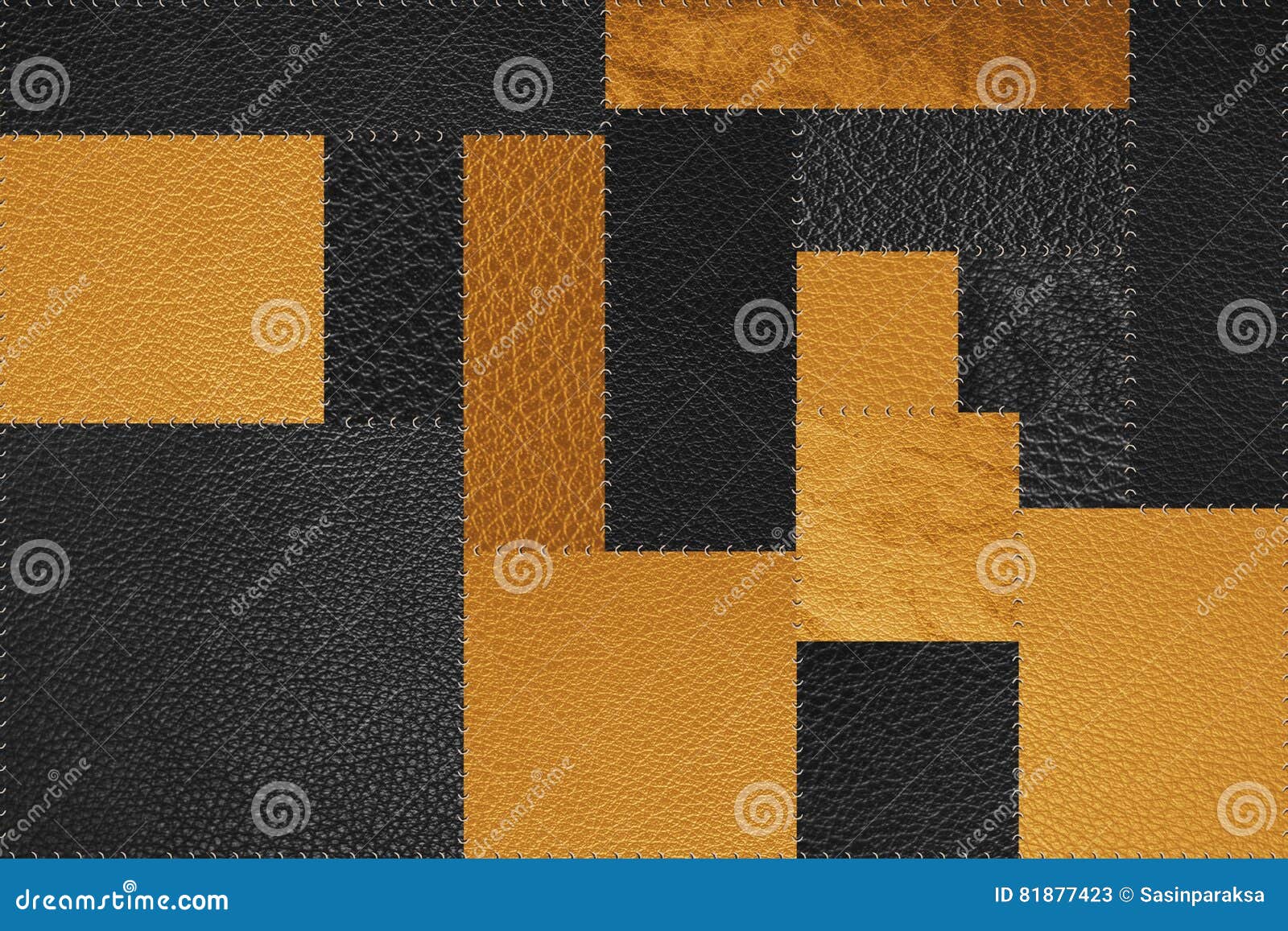 Seamless, Black and Yellow Gold Patch Pattern Texture Background Stock ...