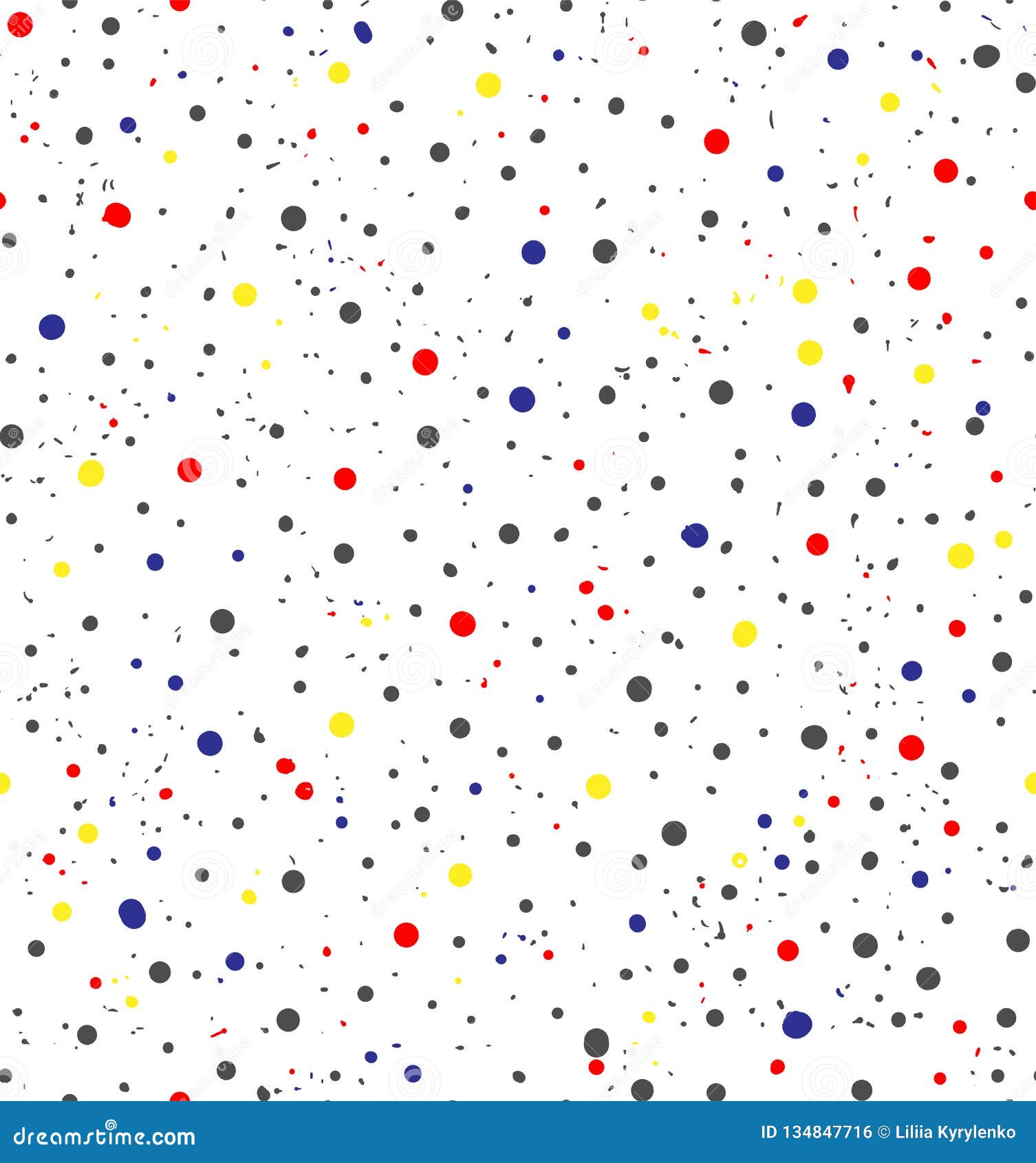 Seamless Blob Pattern. Ink Drop Background Stock Illustration ...