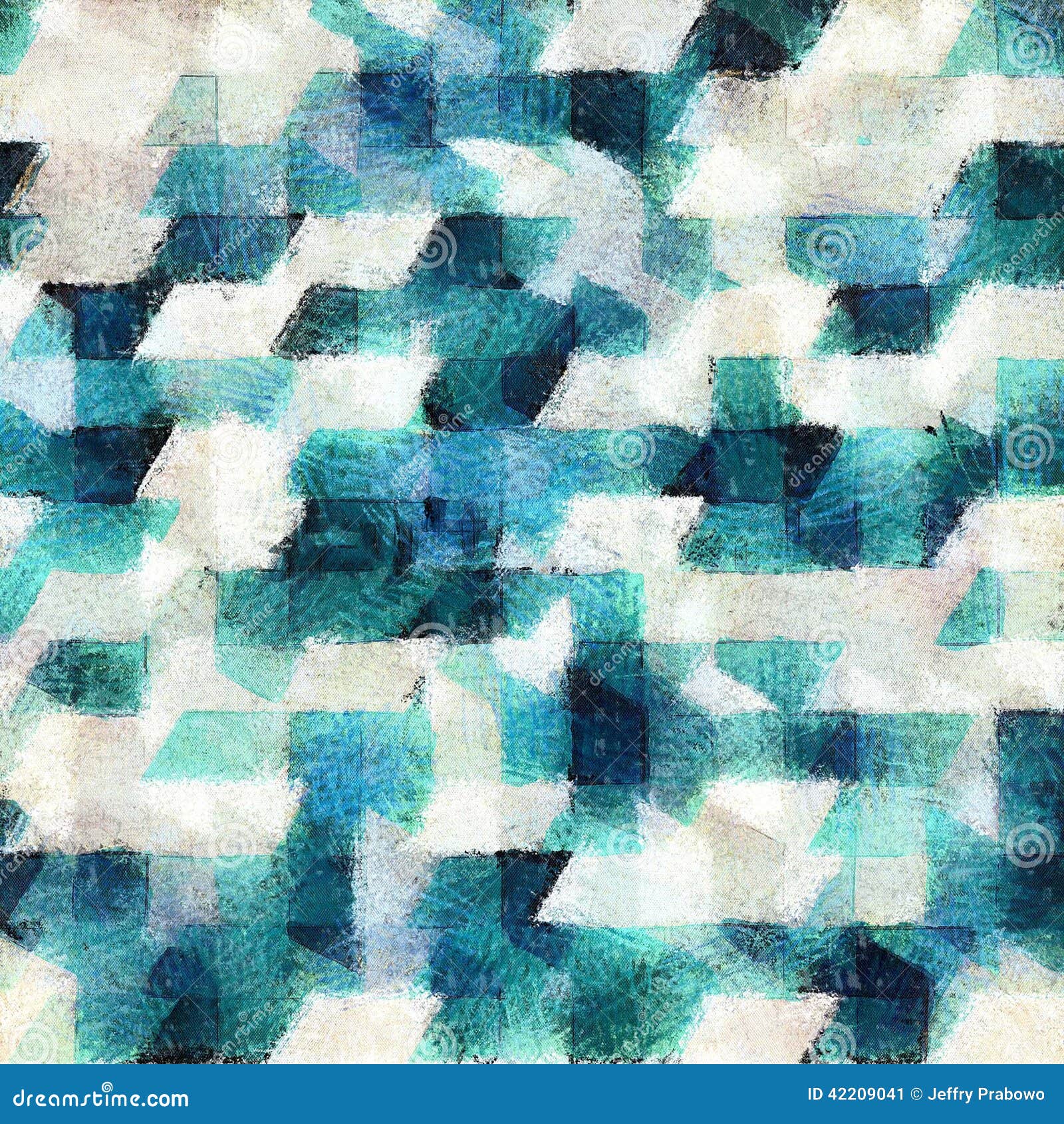 Seamless Blue Aztec Background Stock Illustration - Illustration of ...