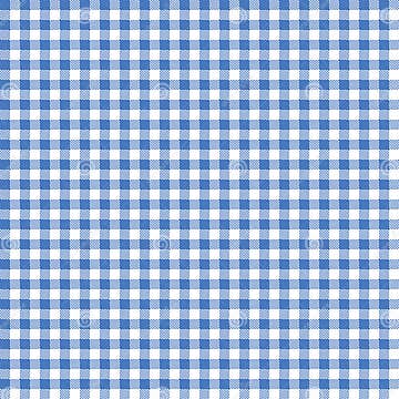 Seamless Blue Checkered Fabric Pattern Background Texture Stock ...