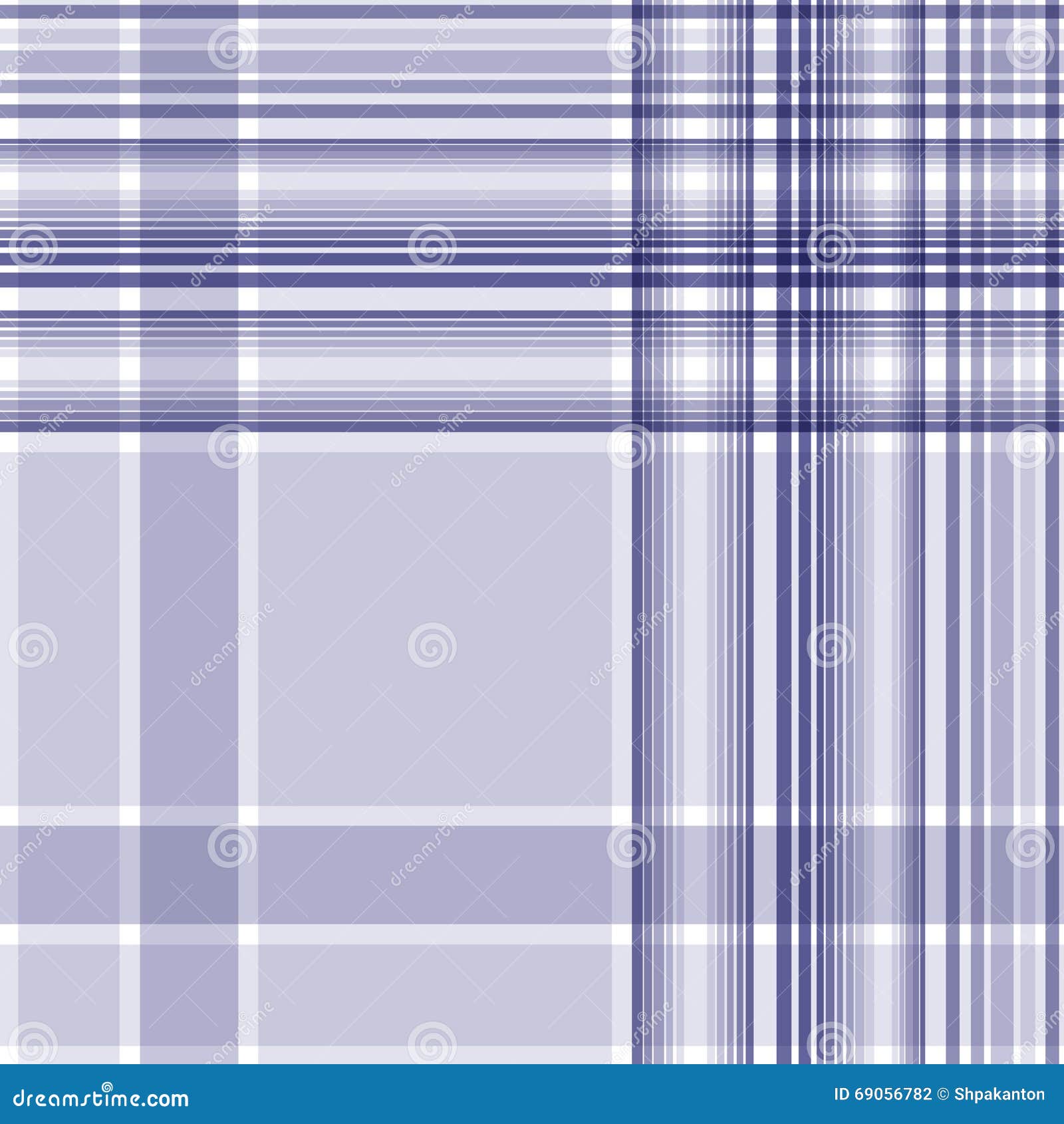 Seamless Blue Checkered Pattern. Vector Illustration for Your De Stock ...