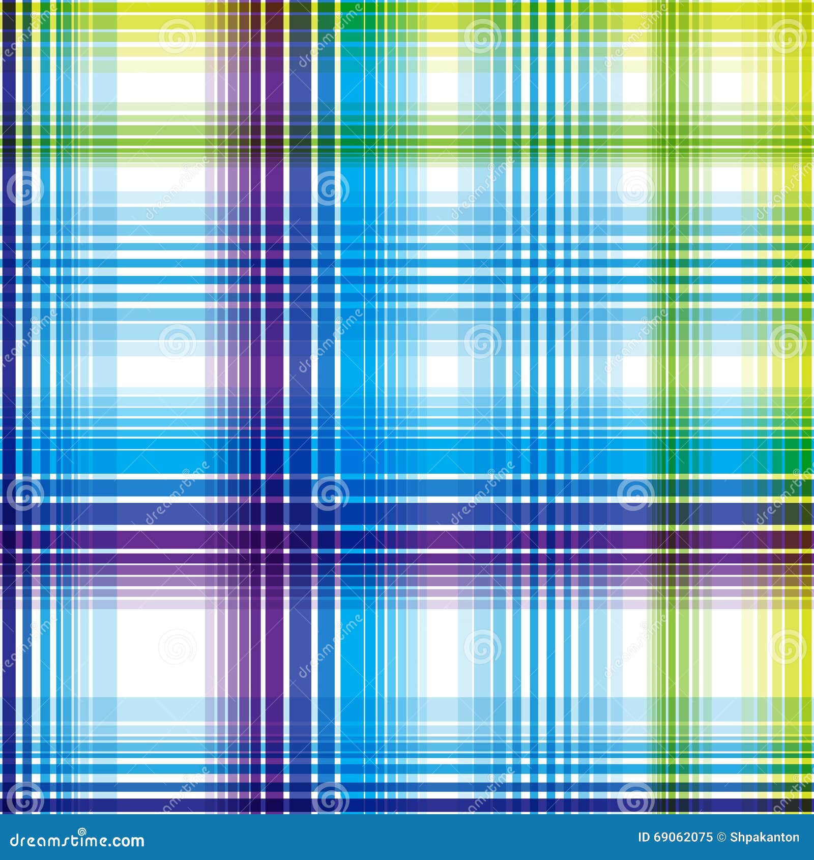Seamless Blue Checkered Pattern. Vector Illustration for Your De Stock ...