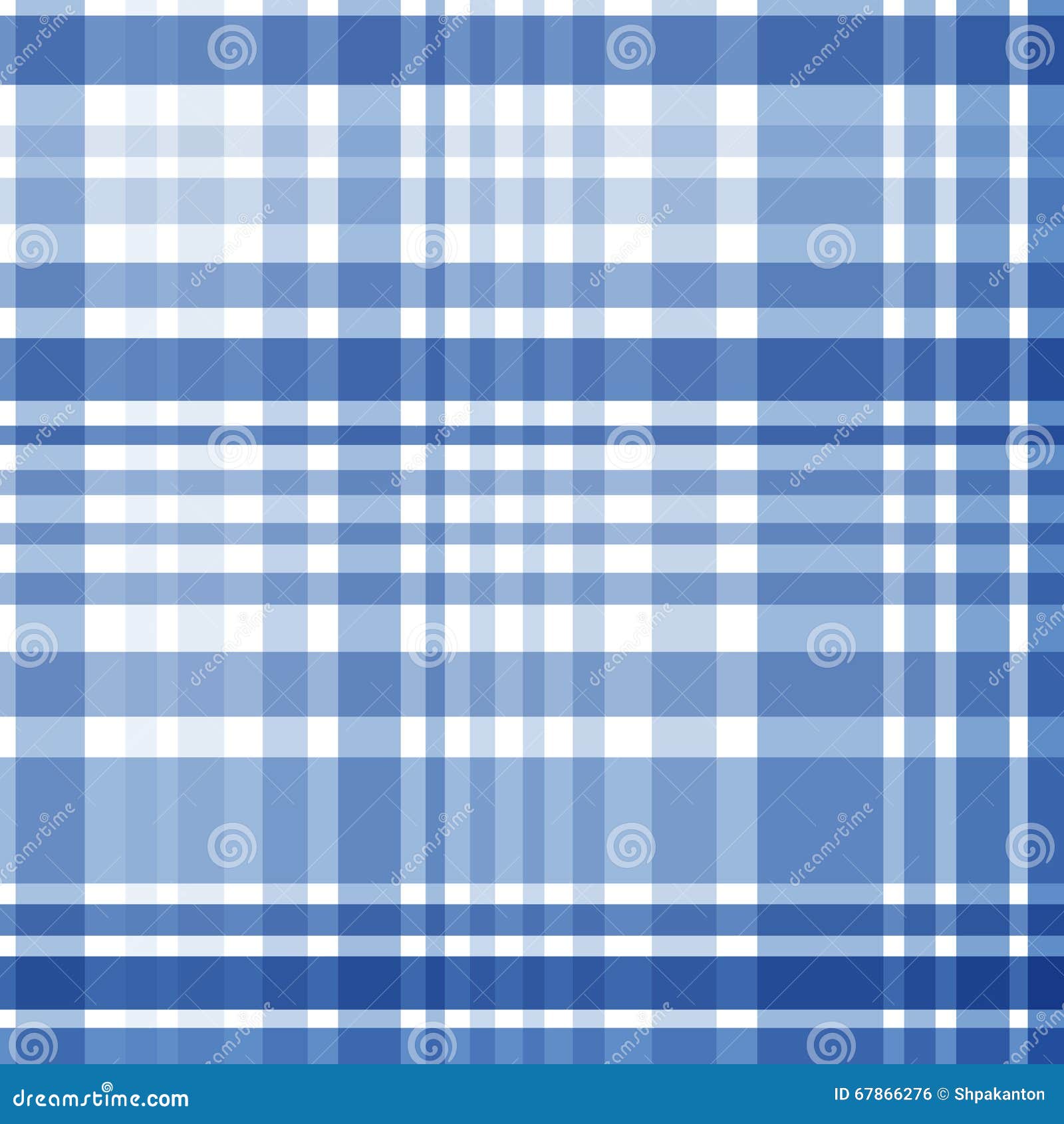Seamless Blue Checkered Pattern. Vector Illustration Stock Vector ...