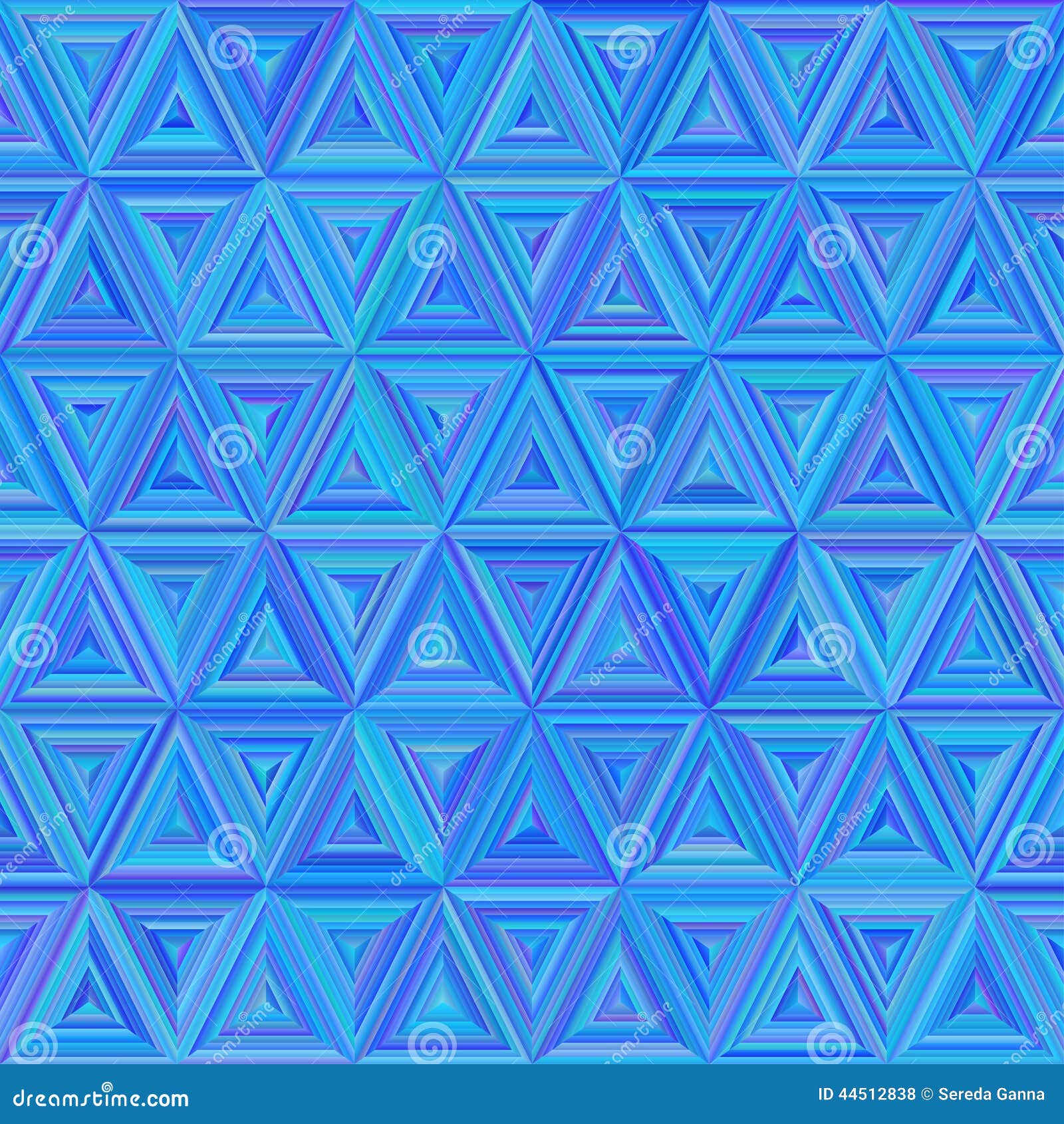 Seamless Blue Colorful Triangulate Pattern Stock Vector - Illustration ...