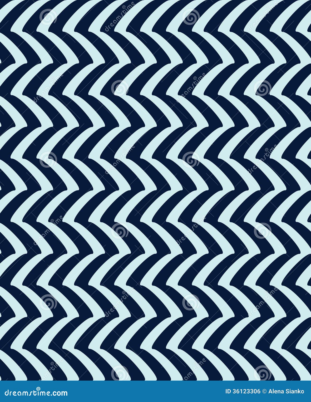 Seamless Blue Decor. Broken Lines Create the Illus Stock Vector ...