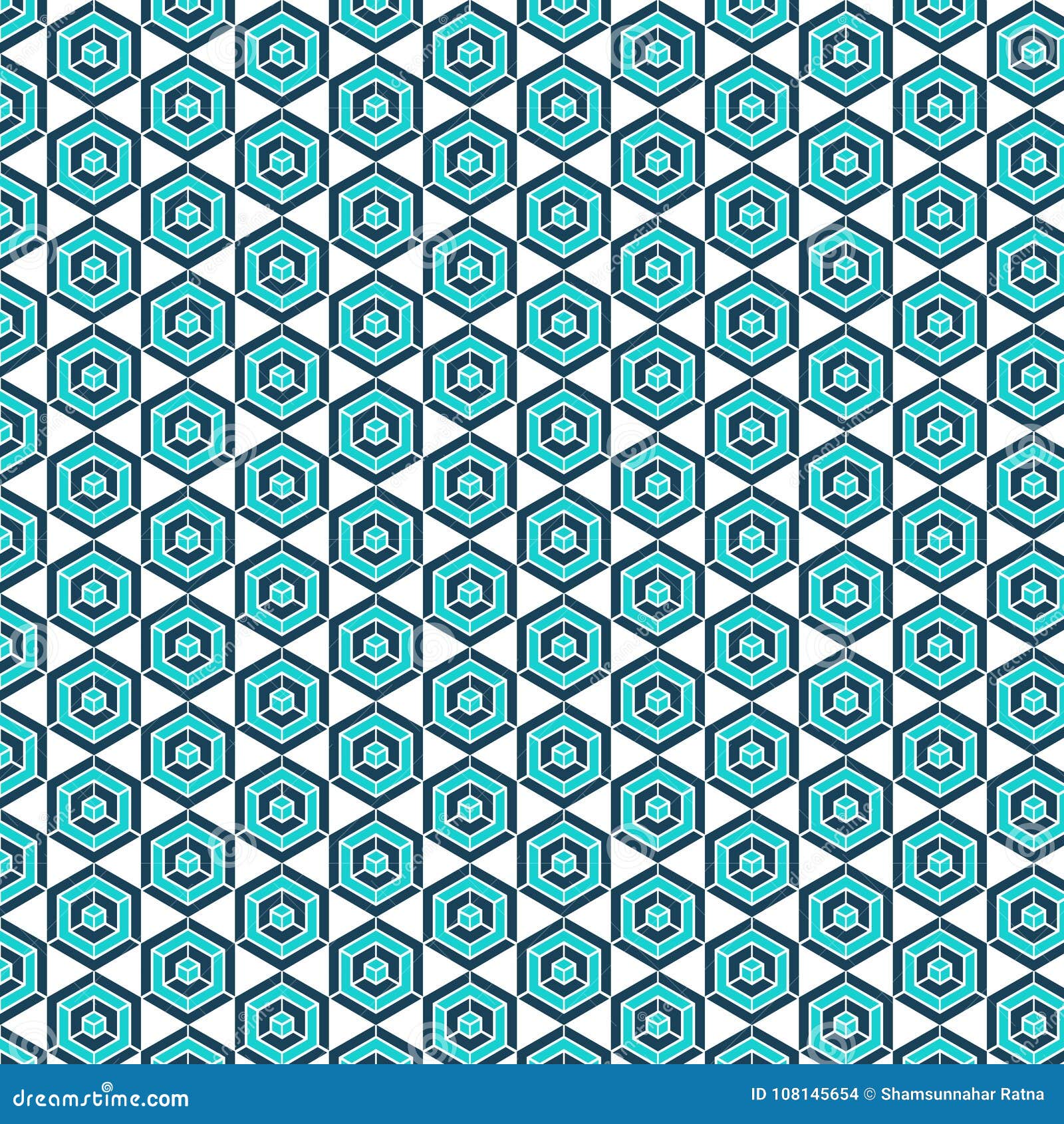 Seamless Blue Diamond Pattern Background Stock Vector - Illustration of ...