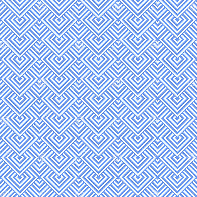 Seamless Blue Geometric Texture. Stock Vector - Illustration of ...