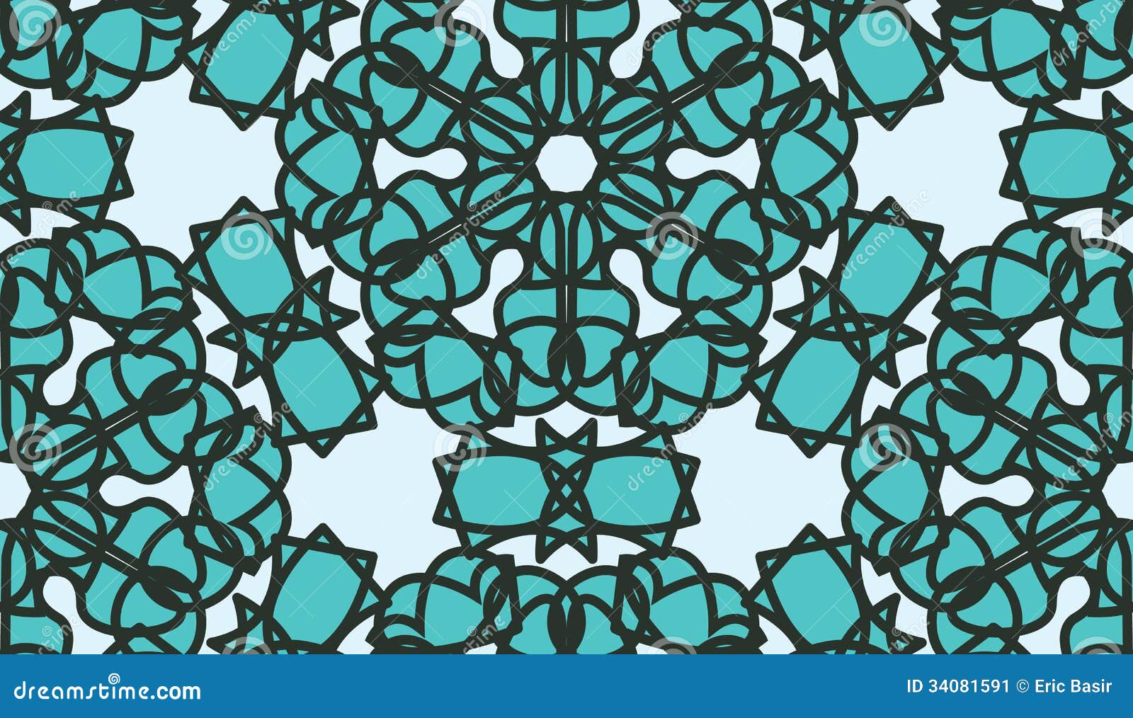 Seamless Blue Glass Pattern Stock Vector - Illustration of decorative ...
