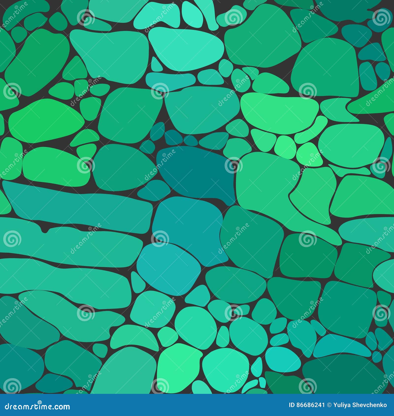 Seamless Blue-Green Alligator Pattern Cartoon Vector | CartoonDealer ...