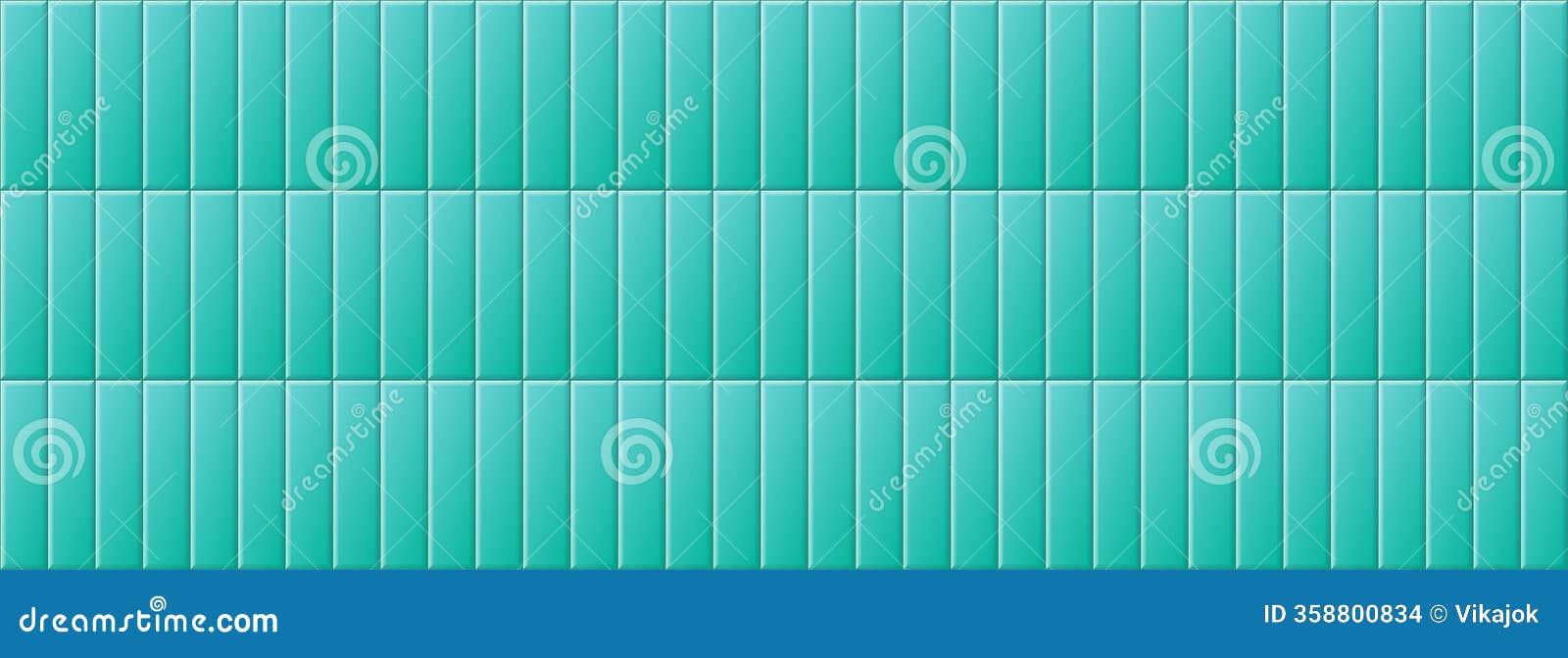 Seamless Blue Green Tile Pattern. Rectangle Ceramic Tiled Texture for ...