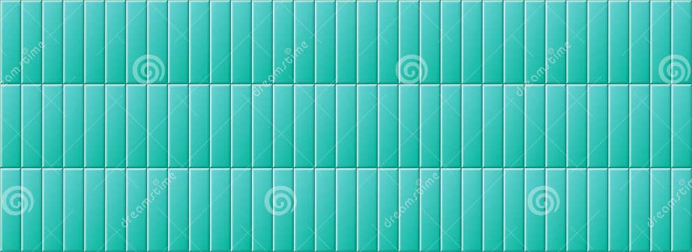 Seamless Blue Green Tile Pattern. Rectangle Ceramic Tiled Texture for ...