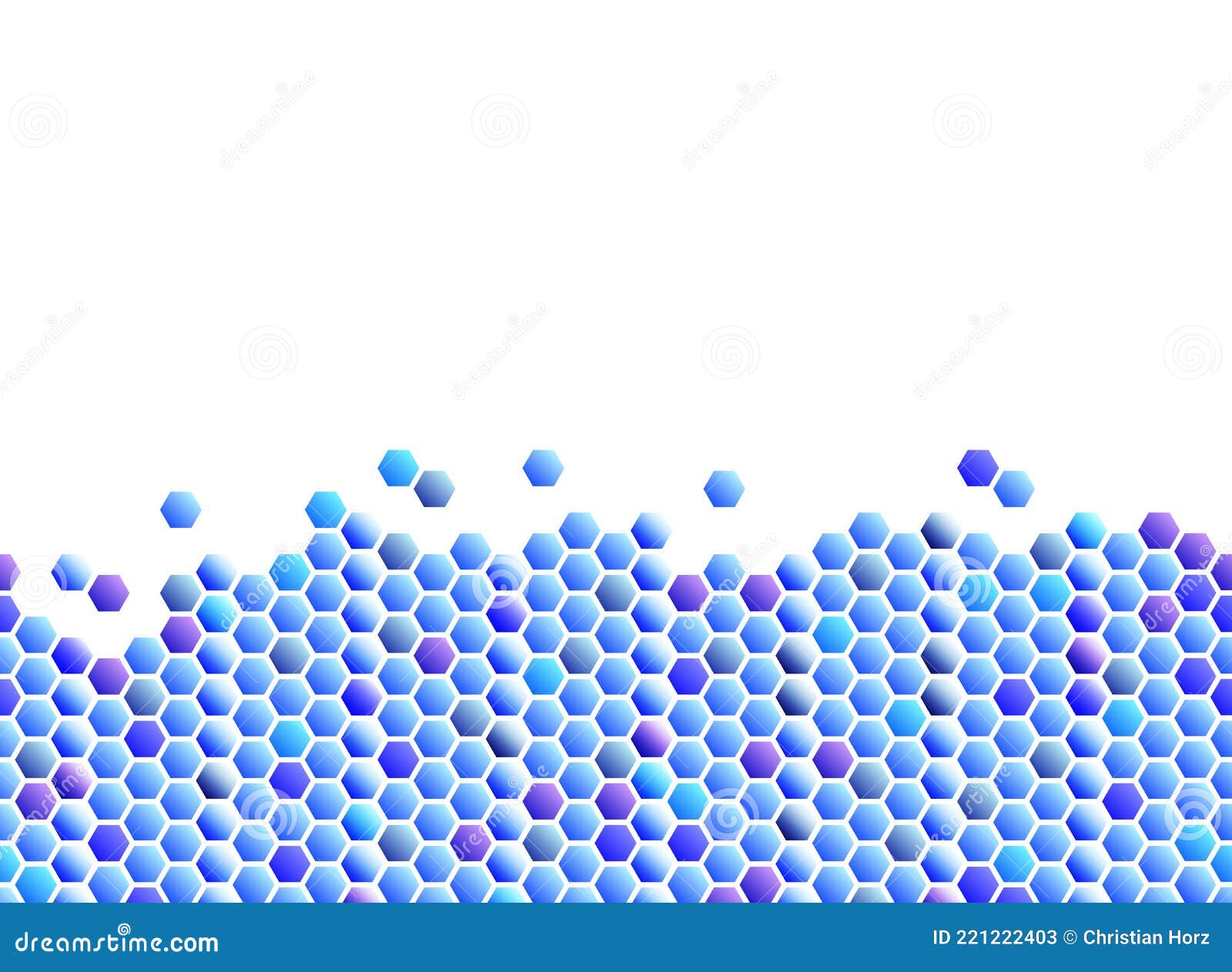Seamless Blue Honeycomb Pattern Background Stock Vector - Illustration ...