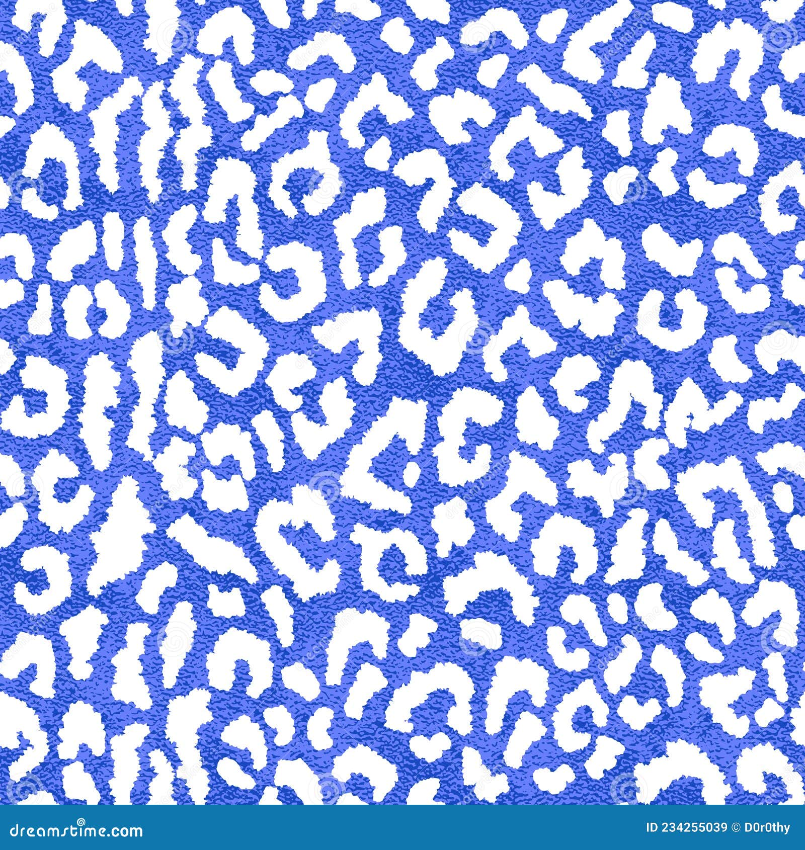 Seamless Blue Leopard Skin Pattern. Metallic Leopard Skin Prin Stock ...