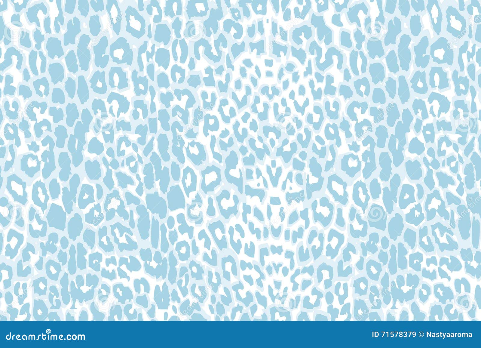 Seamless Blue Leopard Texture Pattern. Stock Vector - Illustration of ...