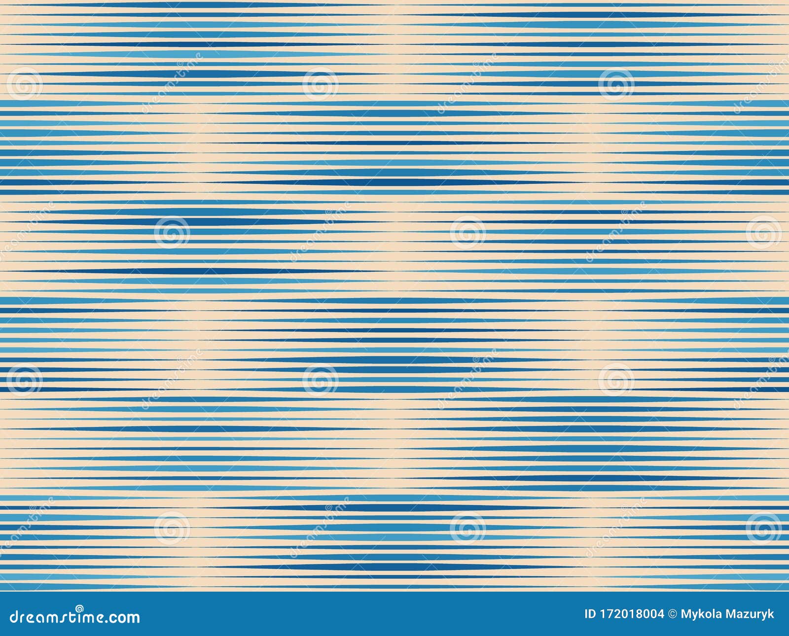 Seamless Blue Lines Pattern in Vintage Style with Differents Size and ...