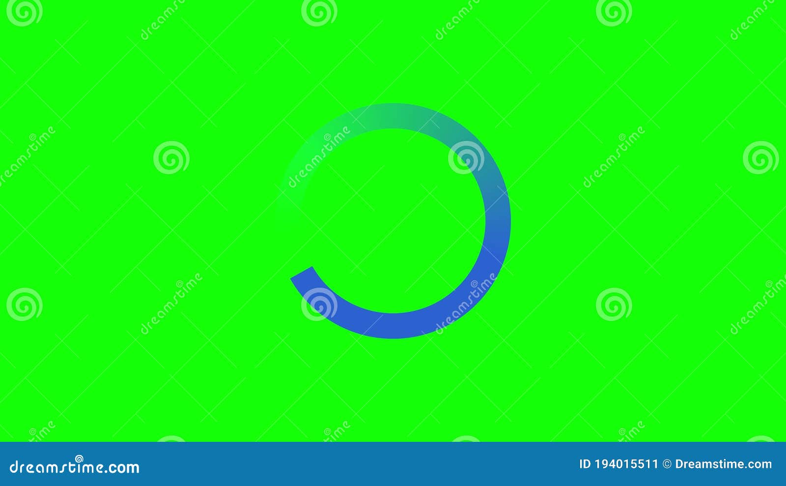 Seamless Blue Loading Circle, Video. Download Progress, Preloader ...