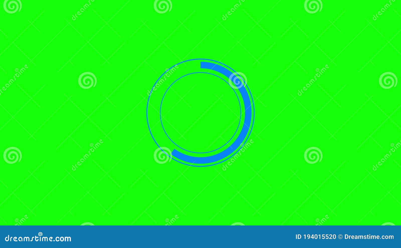 Seamless Blue Loading Circle, Video. Download Progress, Preloader ...