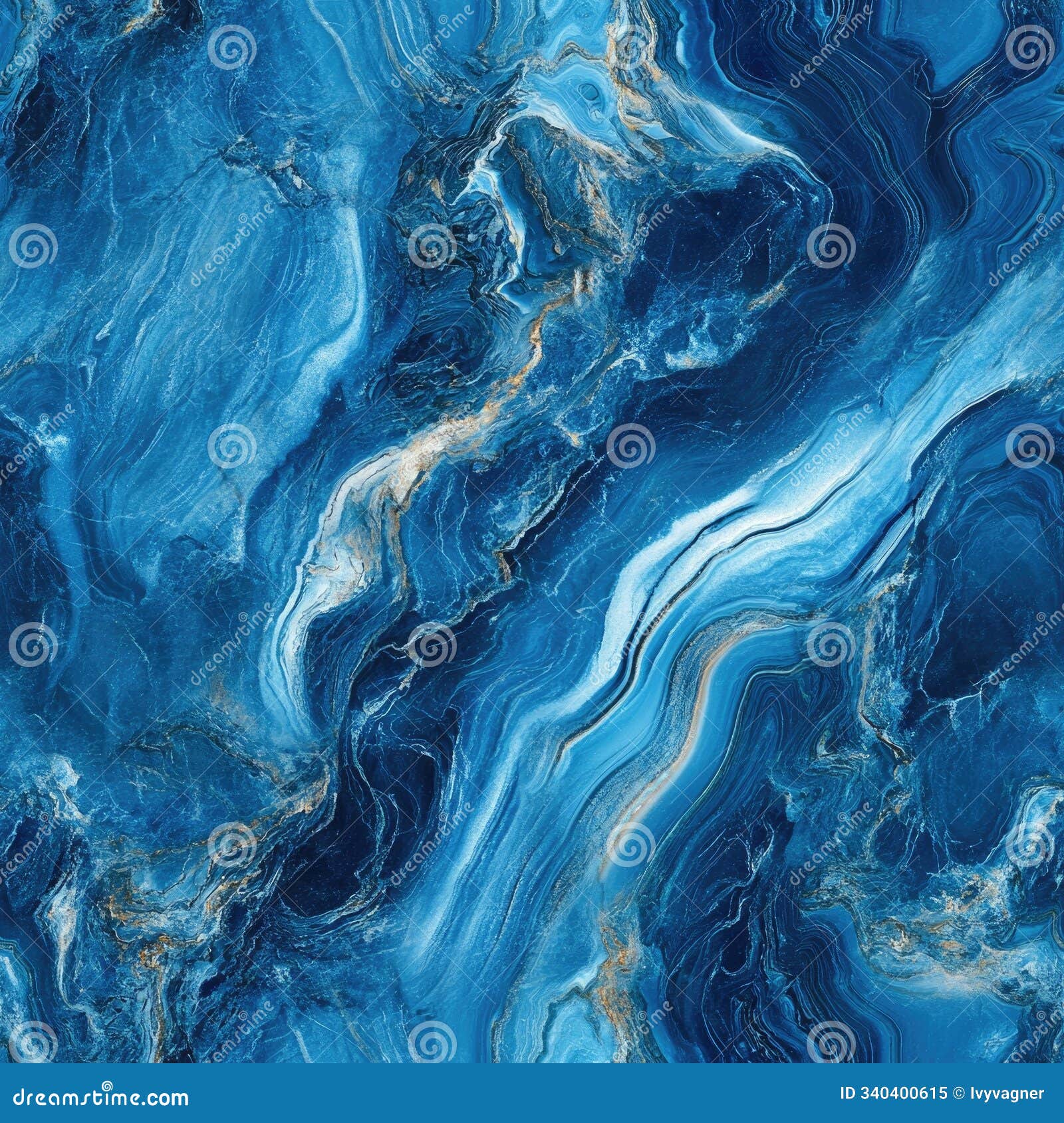 Seamless Blue Marble Texture with Intricate Patterns Stock Image ...