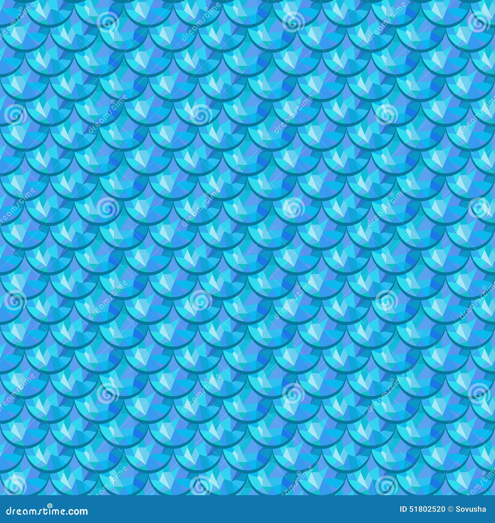 Seamless Blue River Fish Scales Stock Vector - Illustration of cartoon ...