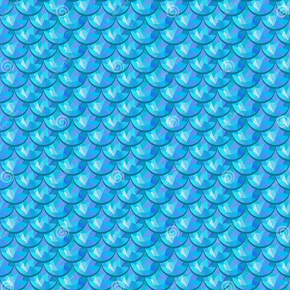 Seamless Blue River Fish Scales Stock Vector - Illustration of cartoon ...