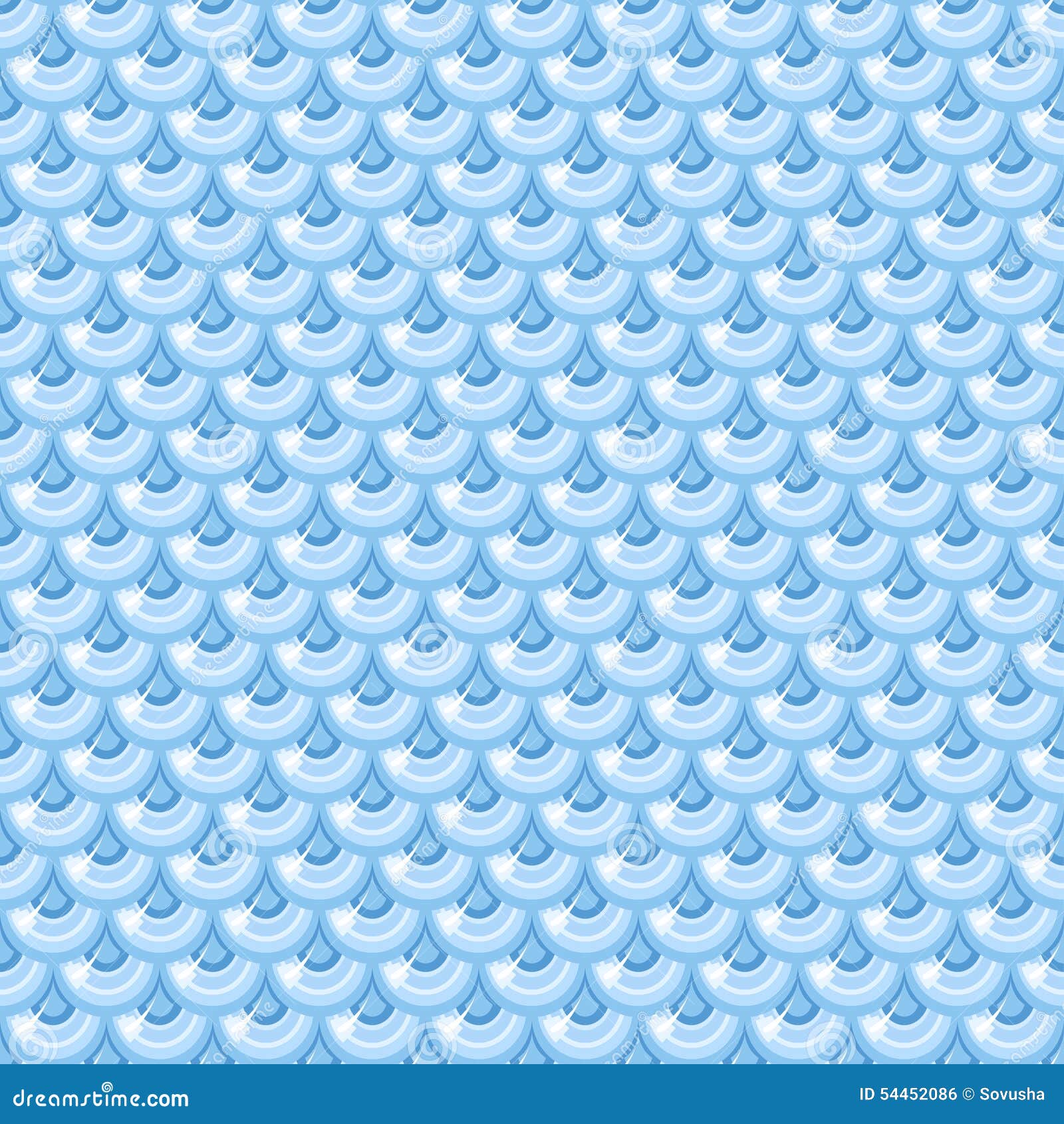 Seamless Blue River Fish Scales Stock Vector - Illustration of ...