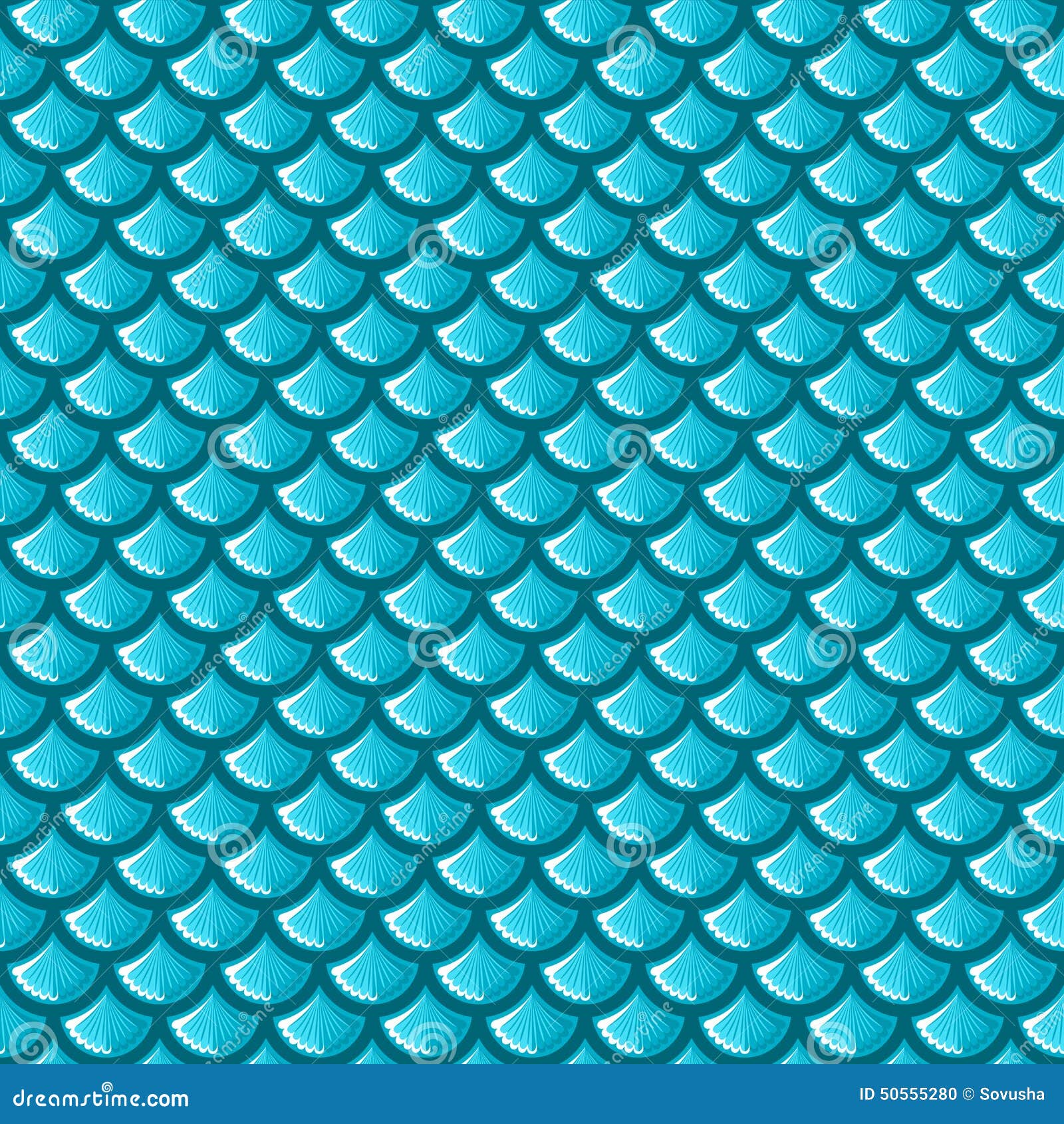 Seamless Blue River Fish Scales Stock Vector - Illustration of ...