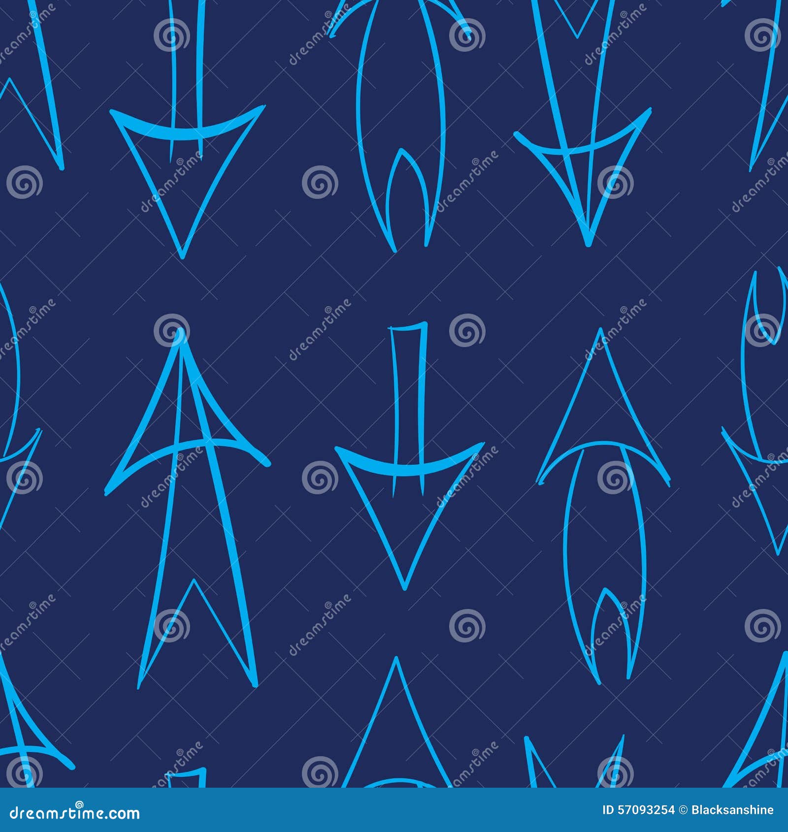 Seamless Blue Shooters Vector Illustration | CartoonDealer.com #57093254
