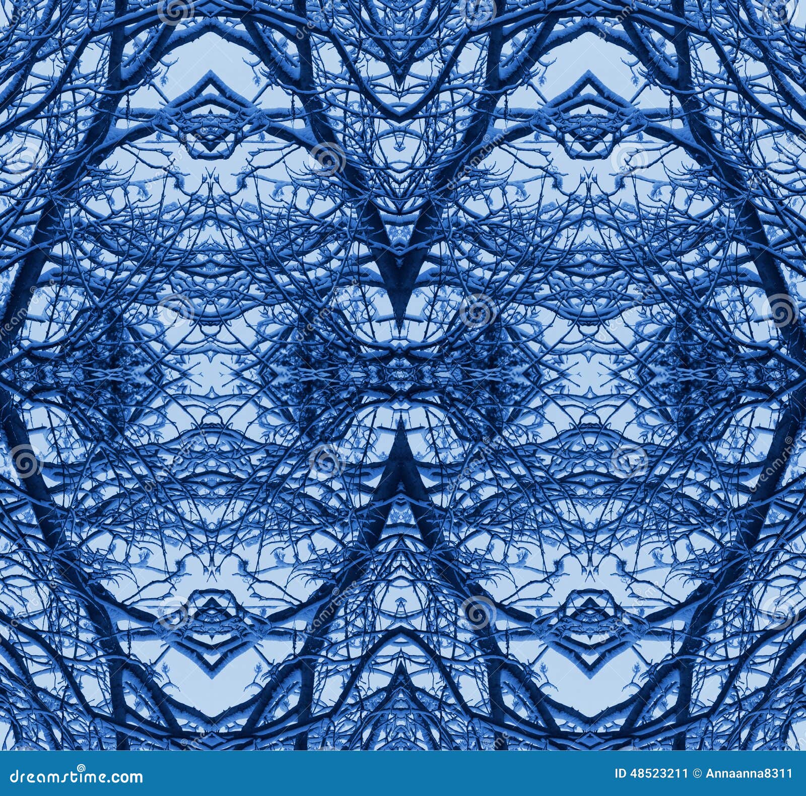 Seamless Blue Snow Pattern. Stock Image - Image of photographic ...