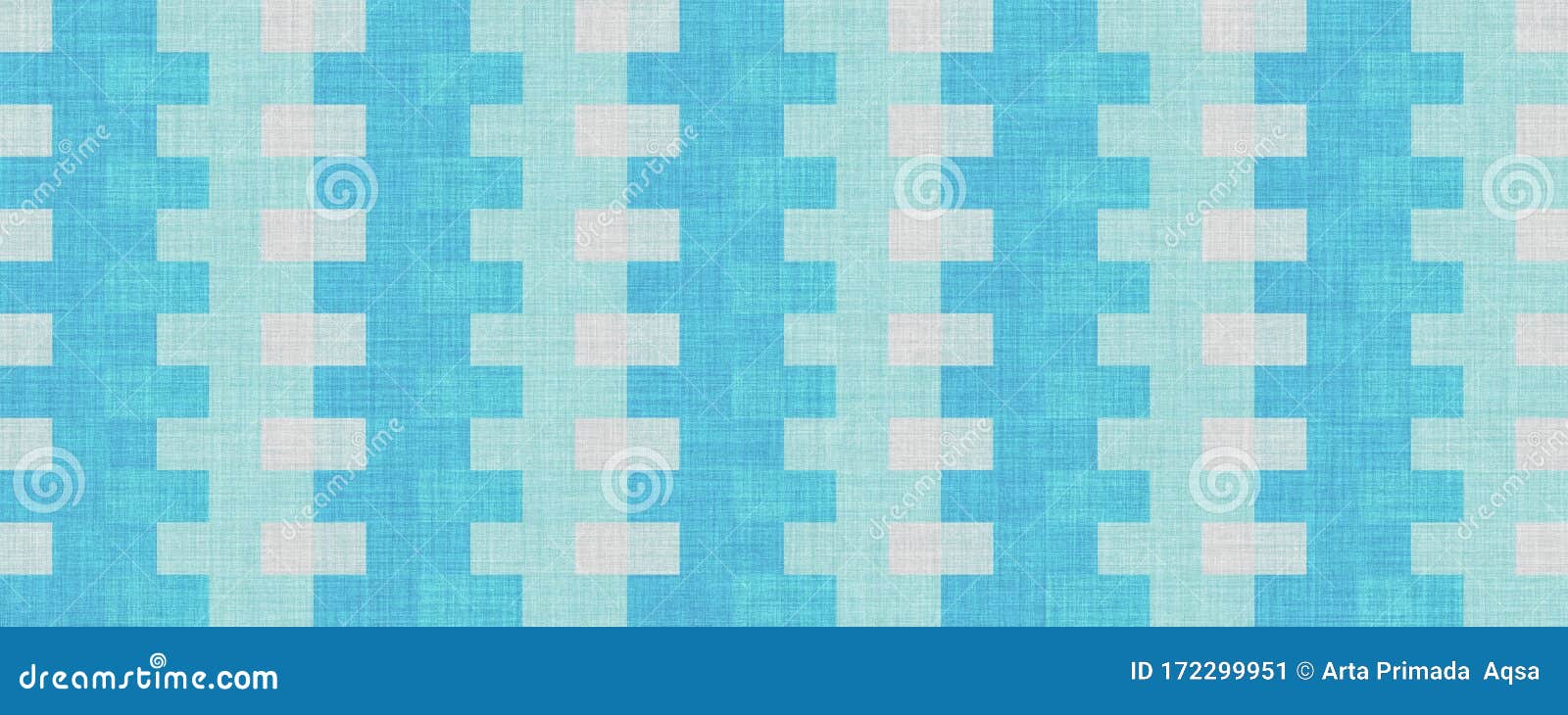 Blue Square Fabric Texture Background Stock Illustration - Illustration ...